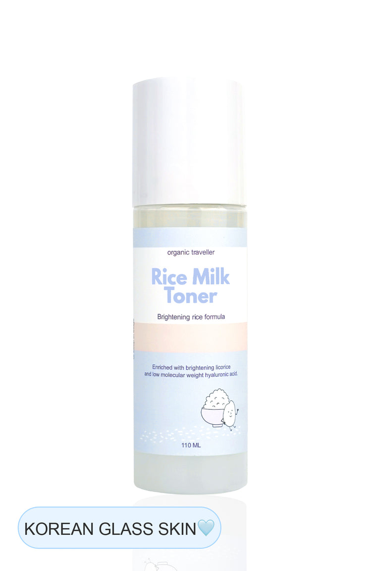 Rice Milk Toner: Brightening formula | Organic Traveller Skincare