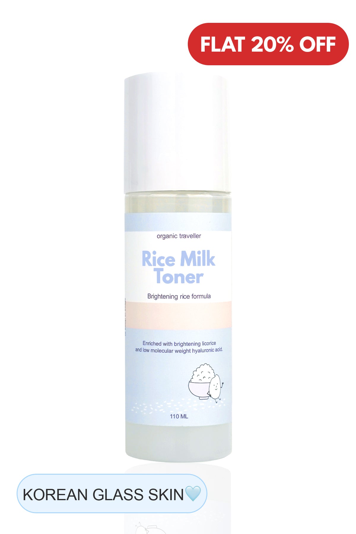 Rice Milk Toner: Brightening formula | Organic Traveller Skincare